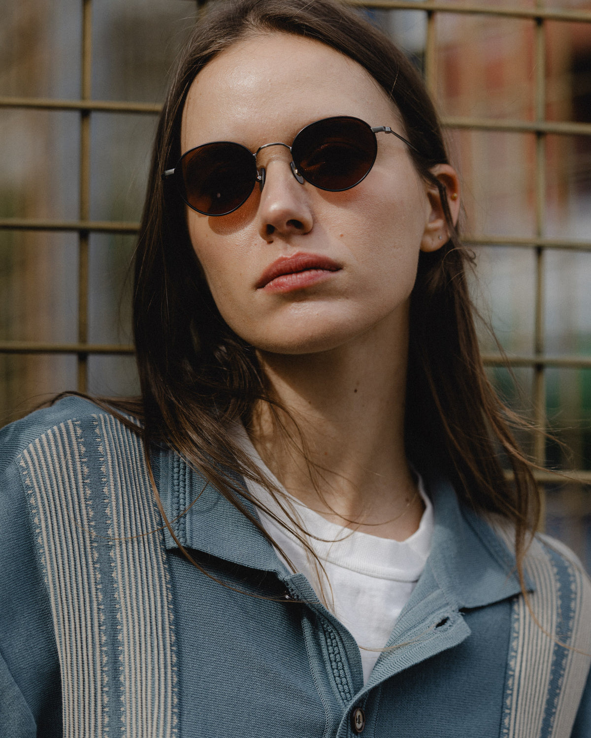 Gunton - Black x Silver (Dark Brown) | Drypond Eyewear